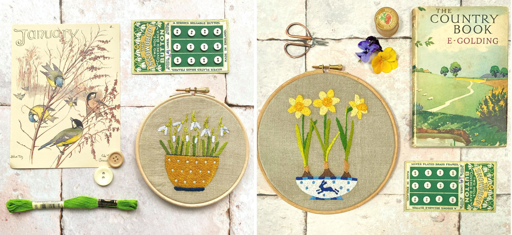 Spring Blooms Patchwork Table Centre – Bustle & Sew