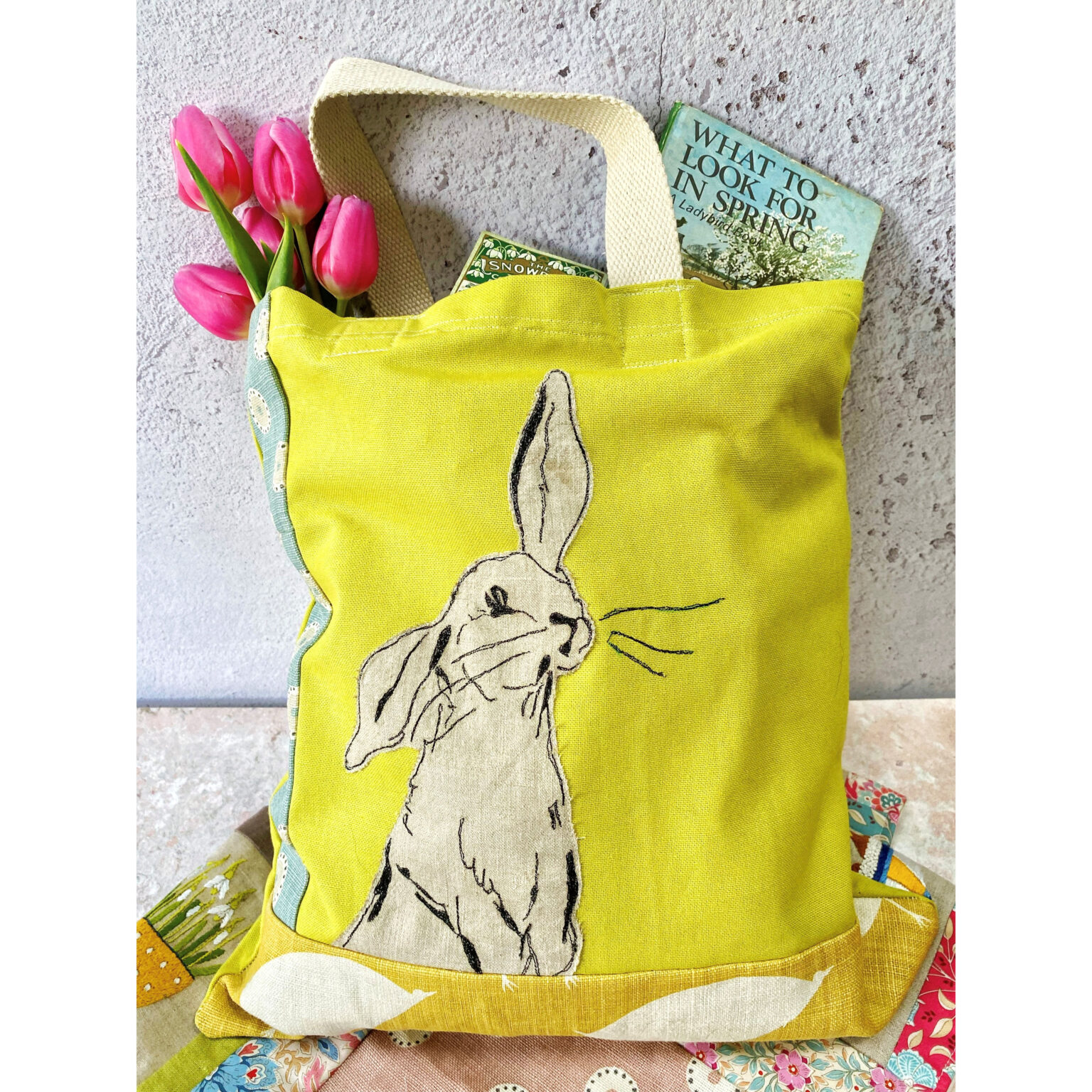 Spring Hare Tote Bag – Bustle & Sew