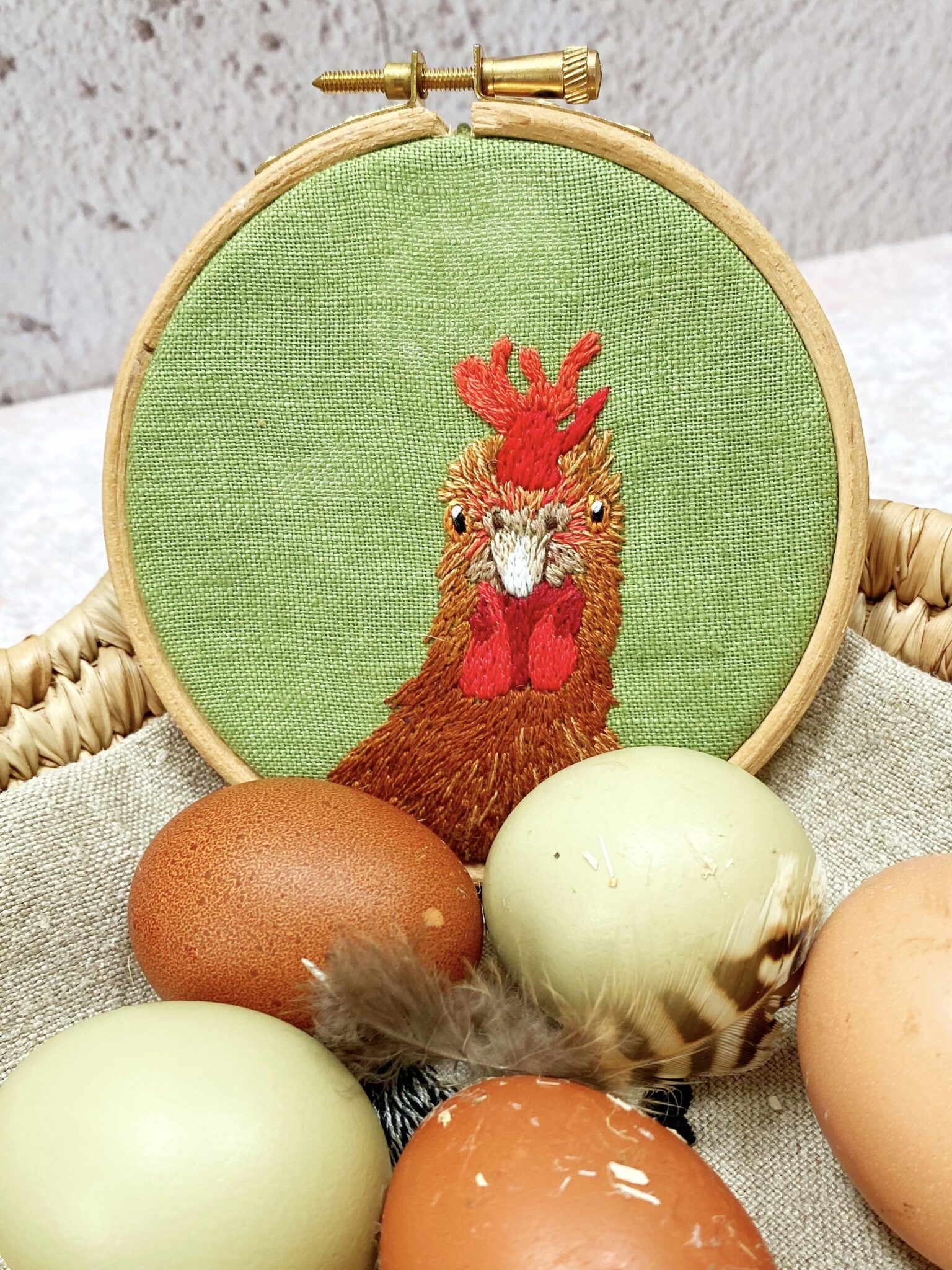 Squawk Chicken Hoop – Bustle & Sew