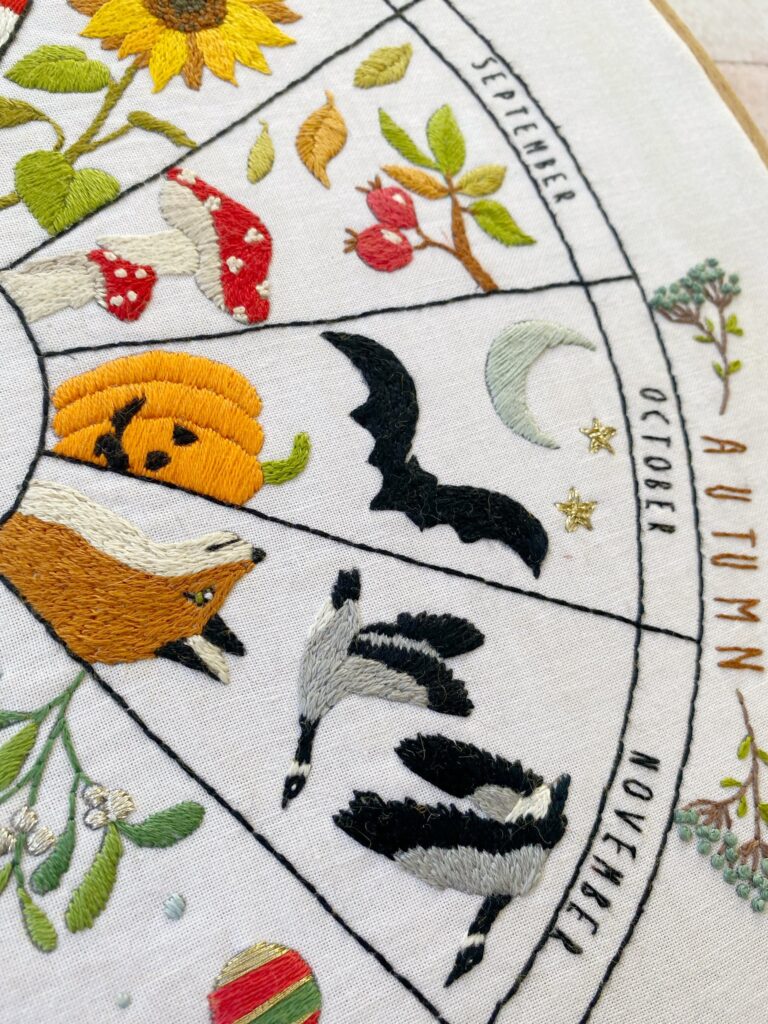Wheel of the Year Embroidery – Bustle & Sew