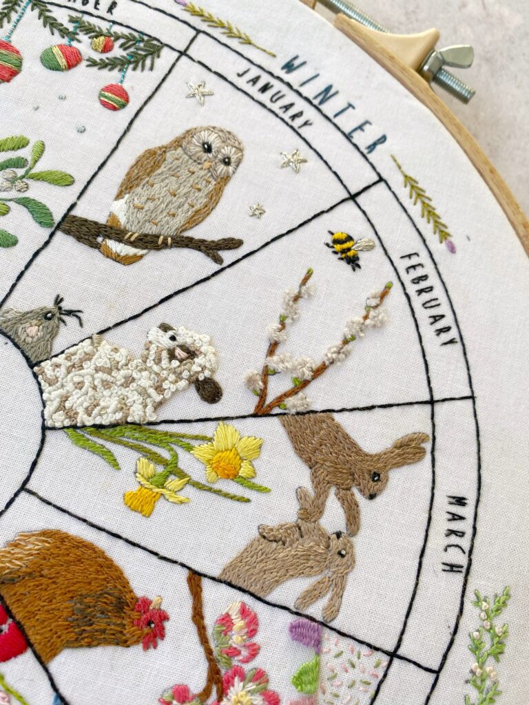 Wheel of the Year Embroidery – Bustle & Sew